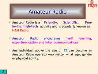 PPT on Ham Radio Presentation and Introduction.ppt