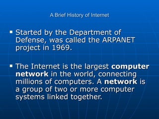 Introduction to Internet | PPT