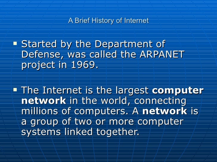 Introduction to Internet
