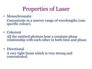 PPT-On-LASER-properties and Theory Detailed study.ppt