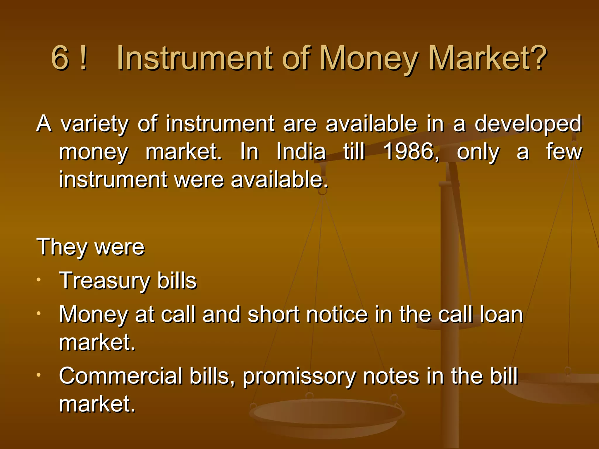 Ppt on-money-market-1 | PPT