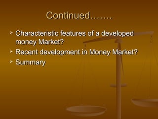 Ppt on-money-market-1 | PPT