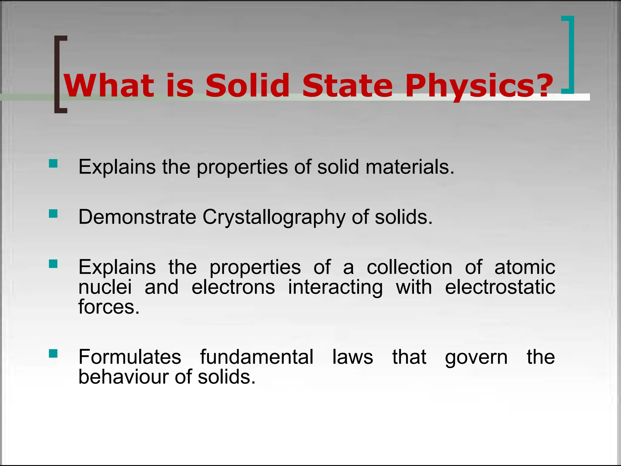PPT-on-Solid-State-Physics with concept. | PPT