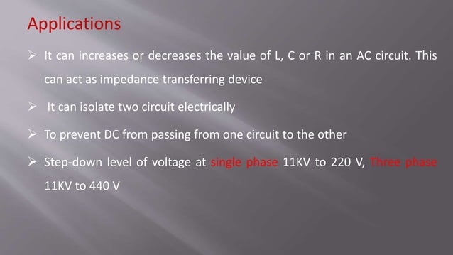 transformer breif introduction HV and LV Connection | PPT