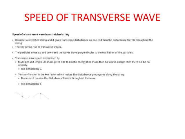 PPT on Waves Class 11 | PPTX