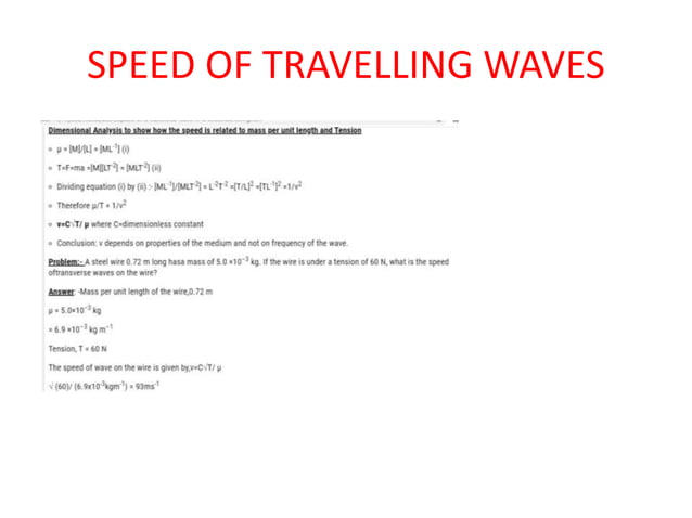 PPT on Waves Class 11 | PPTX