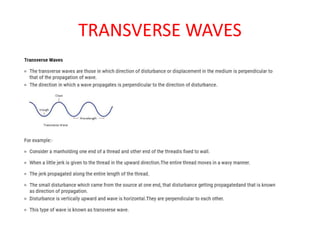 PPT on Waves Class 11 | PPTX
