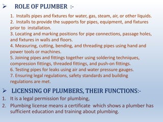 Ppt on plumbing chapter 1.1 | PPTX