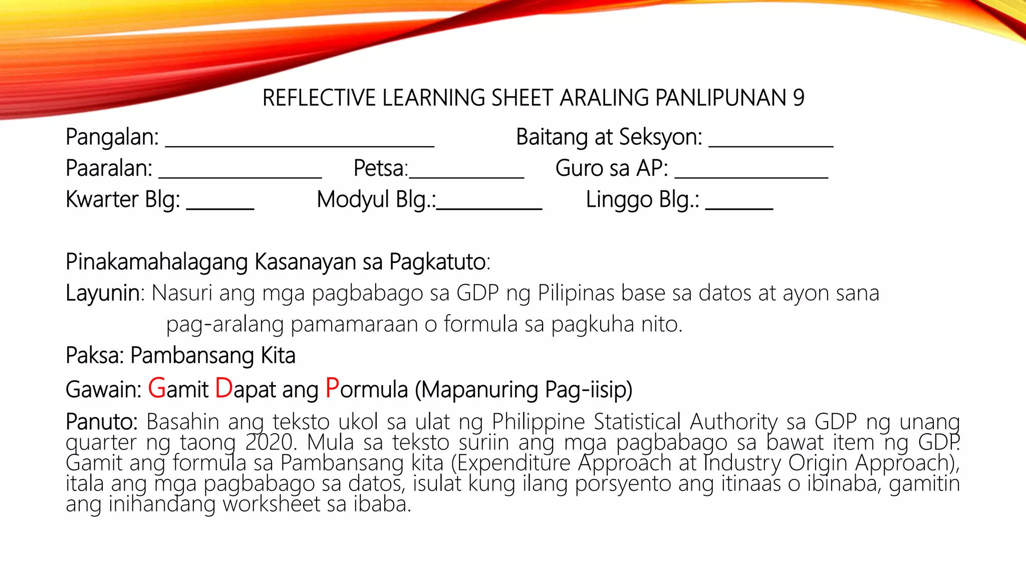 Ppt pambansang-kita new-version | PPTX
