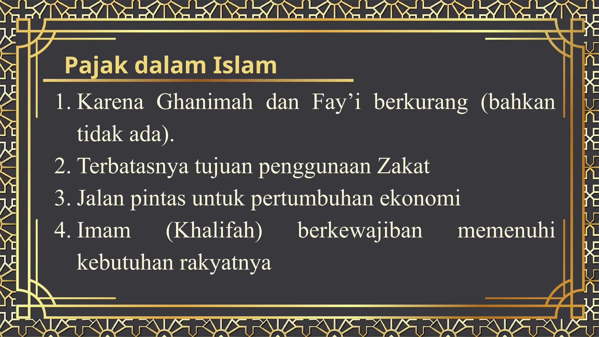 PPT-PANDANGAN ISLAM TENTANG ZAKAT DAN PAJAK.pptx