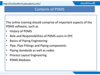 PDMS Training Courses | PPTX