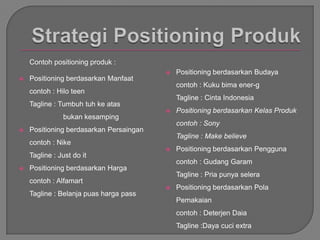 Analisis STP Pada Produk SONY | PPTX