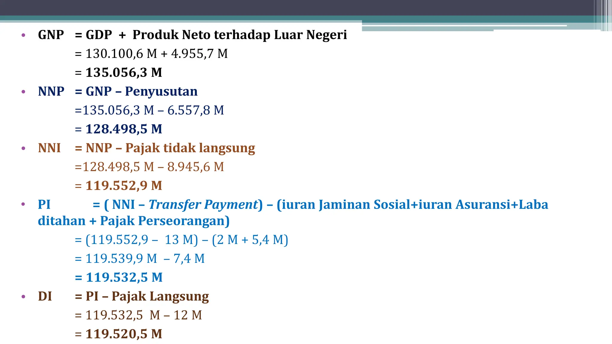 pendapatan nasional sumber dan cara menghitungnya | PPT