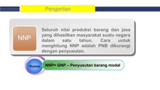 pendapatan nasional sumber dan cara menghitungnya | PPT