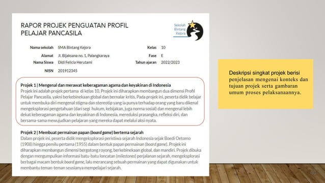 Pengenalan Program Projek P5 dan tata cara pelaksnaana | PPT