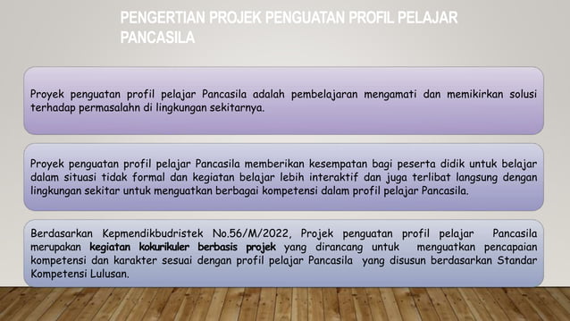 Pengenalan Program Projek P5 dan tata cara pelaksnaana | PPT