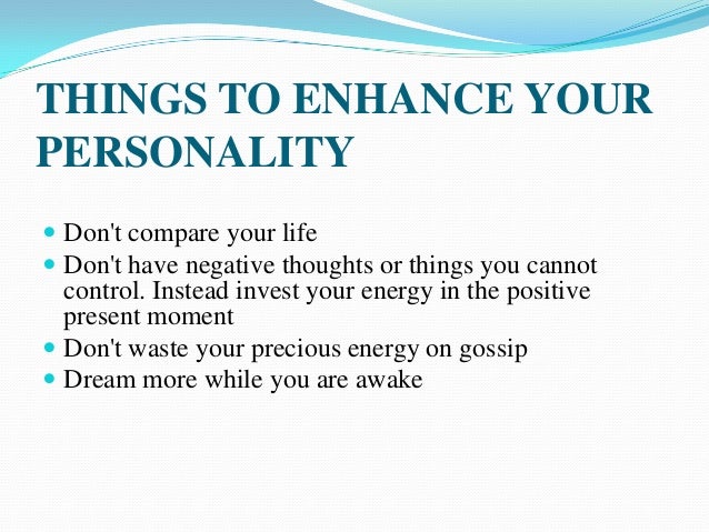 Ppt Presentation On Personality Development - fevergoo