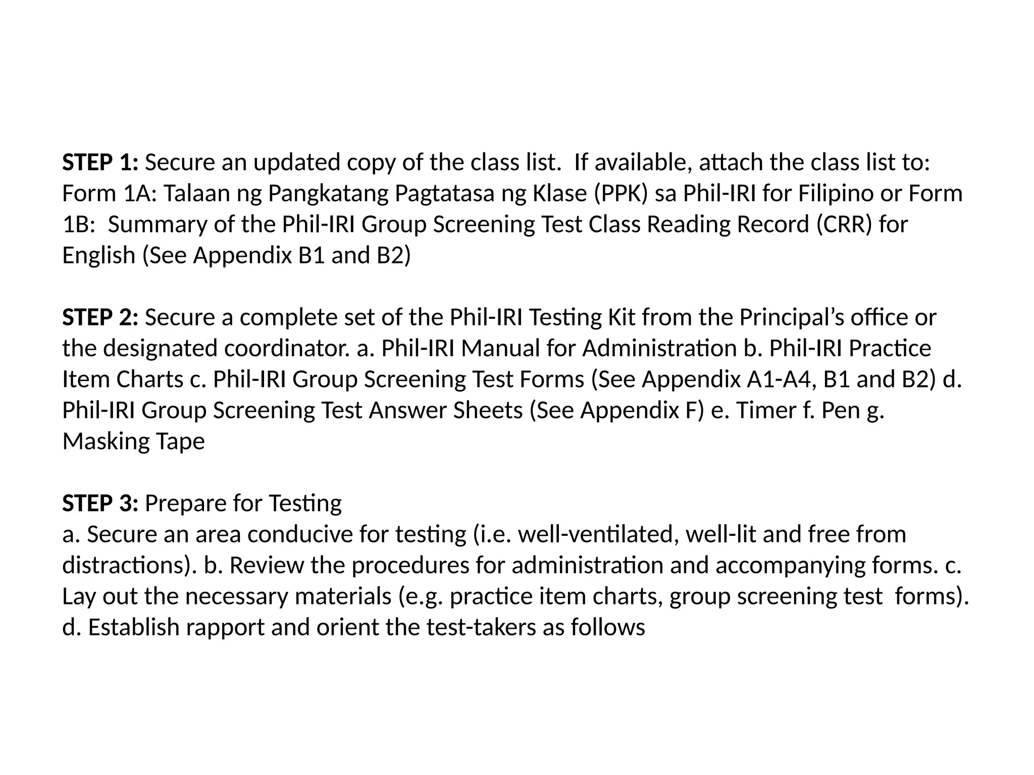 PPT-PHIL-IRI-2018. The Philippine Informal Reading Inventory (Phil-IRI ...