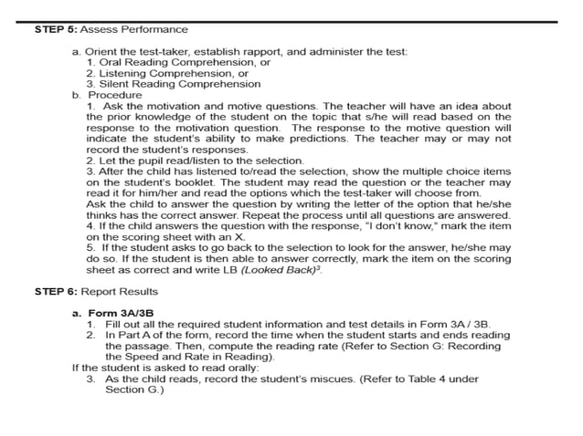 PPT-PHIL-IRI-2018. The Philippine Informal Reading Inventory (Phil-IRI ...