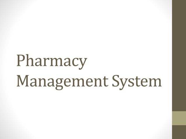 PPT-Presentation-Pharmacy-Management-System-Project.pptx | Databases ...