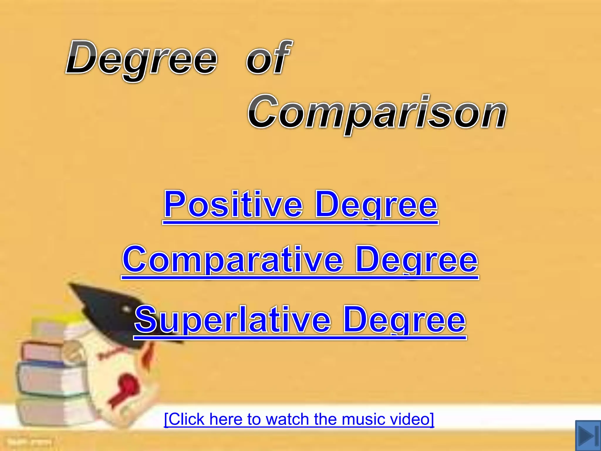 Degrees of Comparison | PPTX
