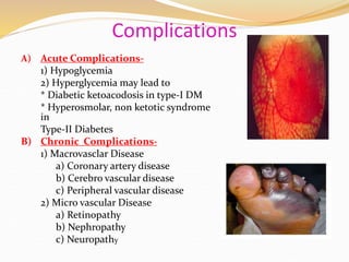 Ppt presentation on diabetes mellitus | PPT