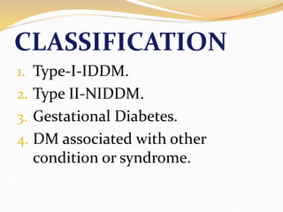 Ppt presentation on diabetes mellitus | PPT | Diabetes | Diseases and ...