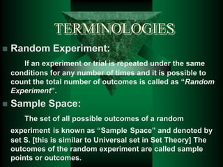 PROBABILITY AND IT'S TYPES WITH RULES | PPT