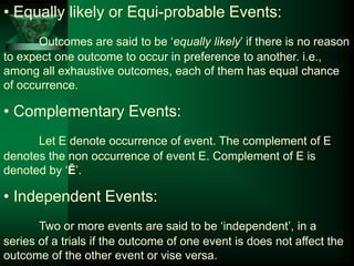 PROBABILITY AND IT'S TYPES WITH RULES | PPT