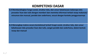 PPT tentang materi procedure text grade IX | PPT