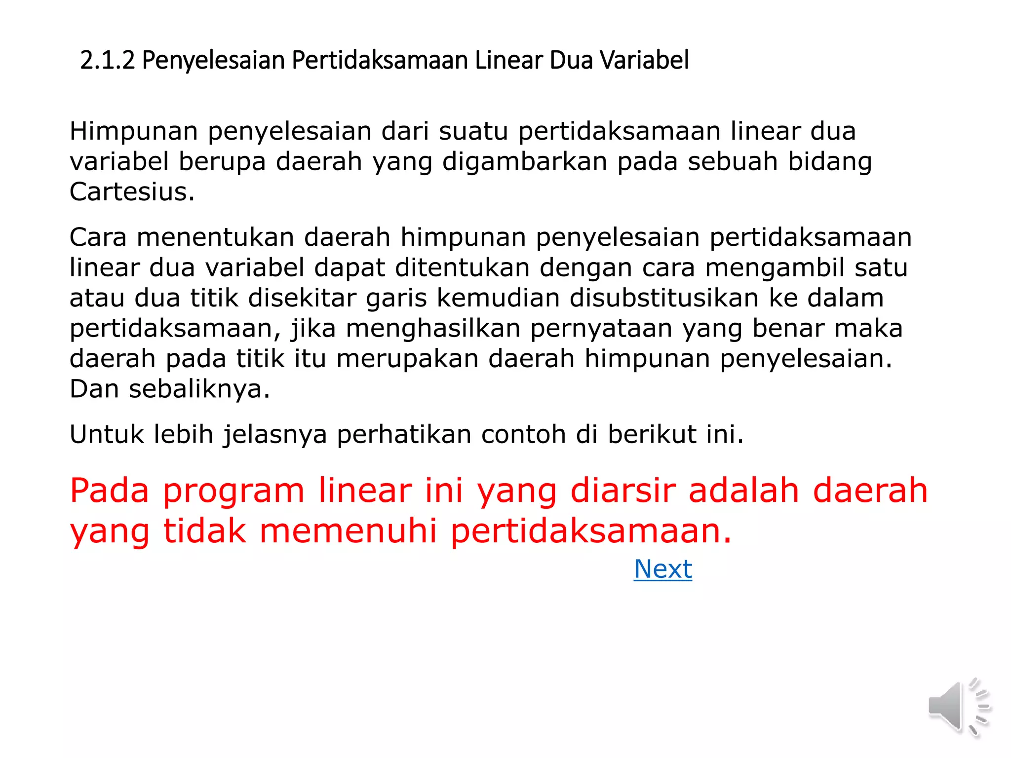 Ppt program linear1 | PPT