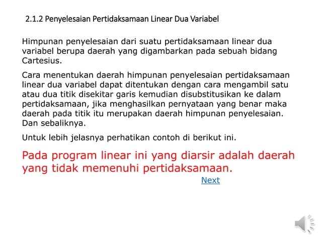 Ppt program linear1 | PPT