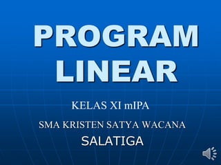 Ppt program linear1 | PPT
