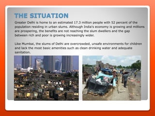 Journey from Slum to School,Project Help - an initiative for slum ...