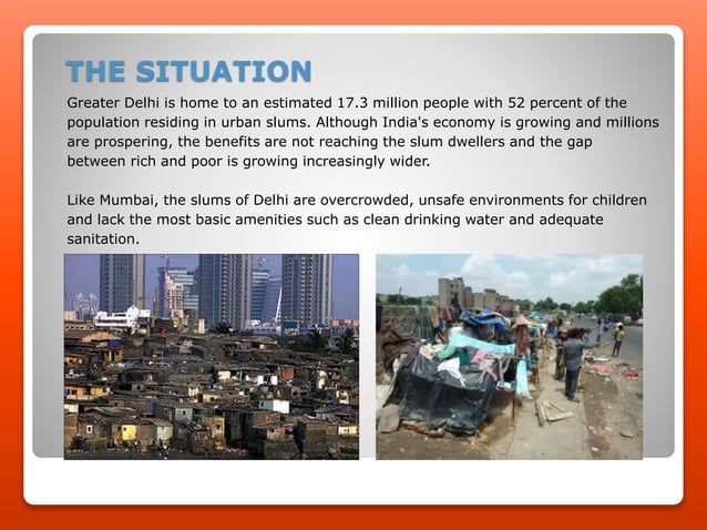 Journey from Slum to School,Project Help - an initiative for slum ...