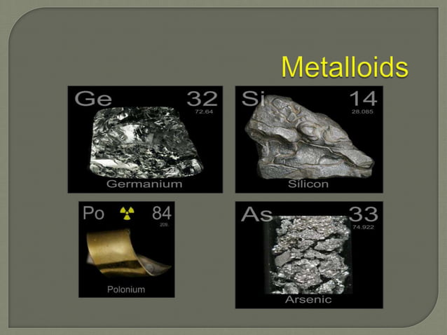 PPT - Properties of Metals Non-Metals Metalloids.ppt | Chemistry | Science
