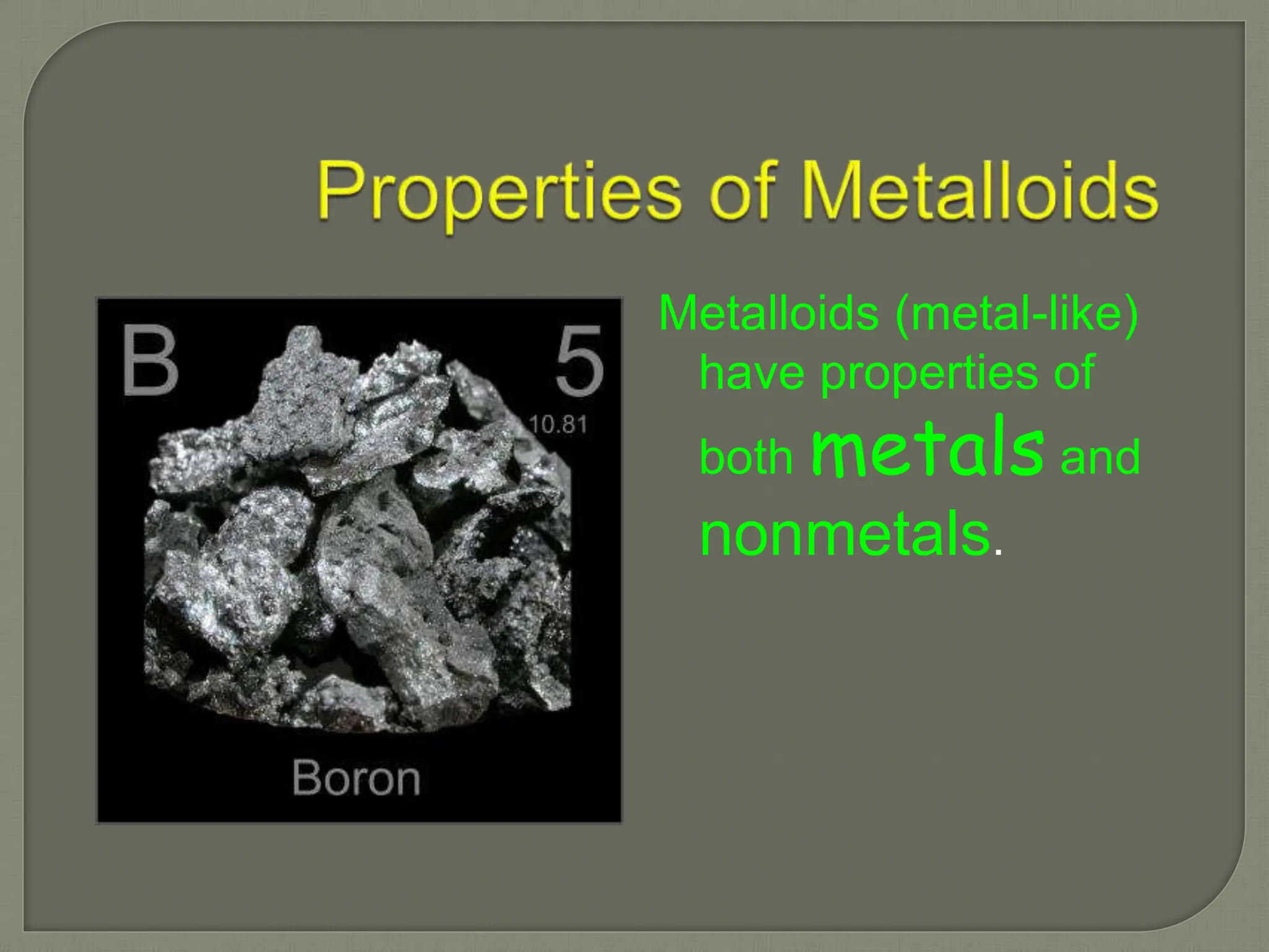 PPT - Properties of Metals Non-Metals Metalloids.pptx
