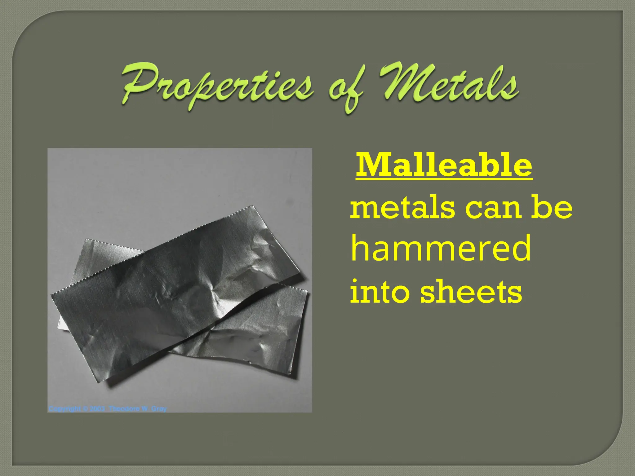 PPT - Properties of Metals Non-Metals Metalloids.ppt