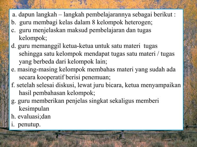 MODEL PEMBELAJARAN KOOPERATIF TIPE GROUP INVESTIGATION DAN JIGSAW II | PPT