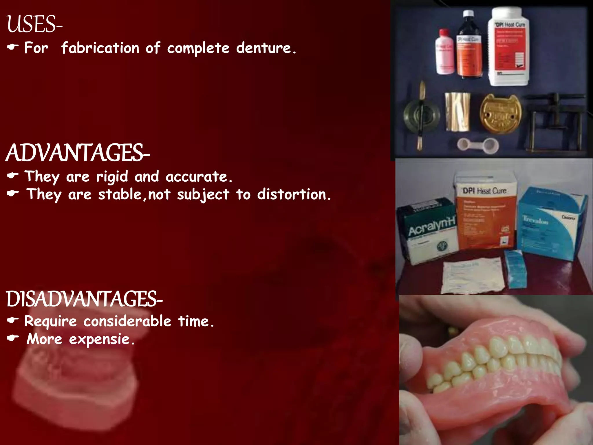 DENTURE BASE RESIN PPT. | PPTX