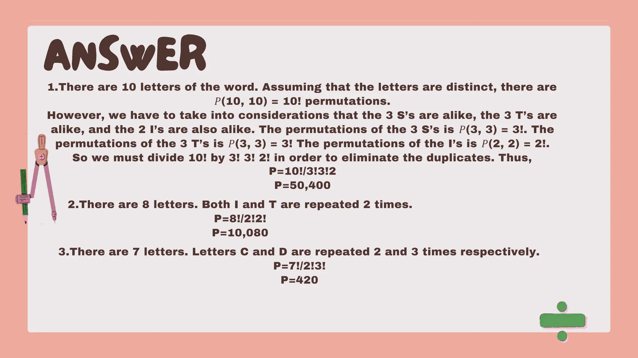 Mathematics Grade 10 Quarter 3 Module 1 Permutations | PPTX