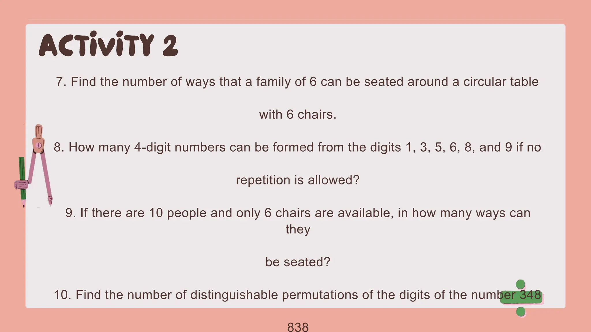 Mathematics Grade 10 Quarter 3 Module 1 Permutations | PPTX