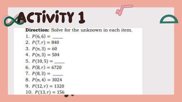 Mathematics Grade 10 Quarter 3 Module 1 Permutations | PPTX