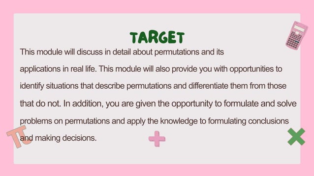 Mathematics Grade 10 Quarter 3 Module 1 Permutations | PPTX