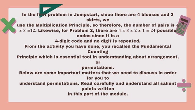 Mathematics Grade 10 Quarter 3 Module 1 Permutations | PPTX