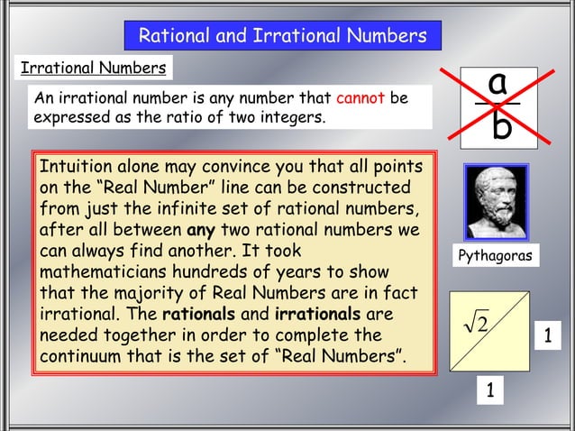 PPT- rational and irrational numbers.ppt | Physics | Science