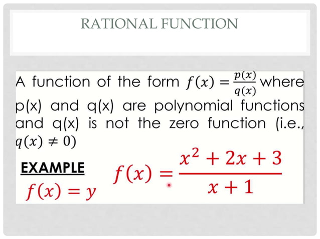 PPT-Rational Functions, Equations and Inequalities.pptx