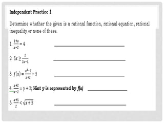 PPT-Rational Functions, Equations and Inequalities.pptx