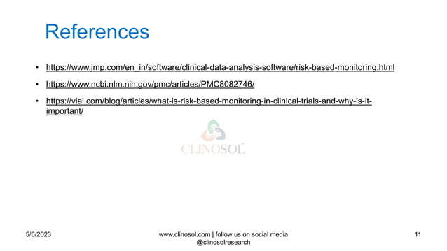 Risk Based Monitoring in Clinical Trials. | PPTX