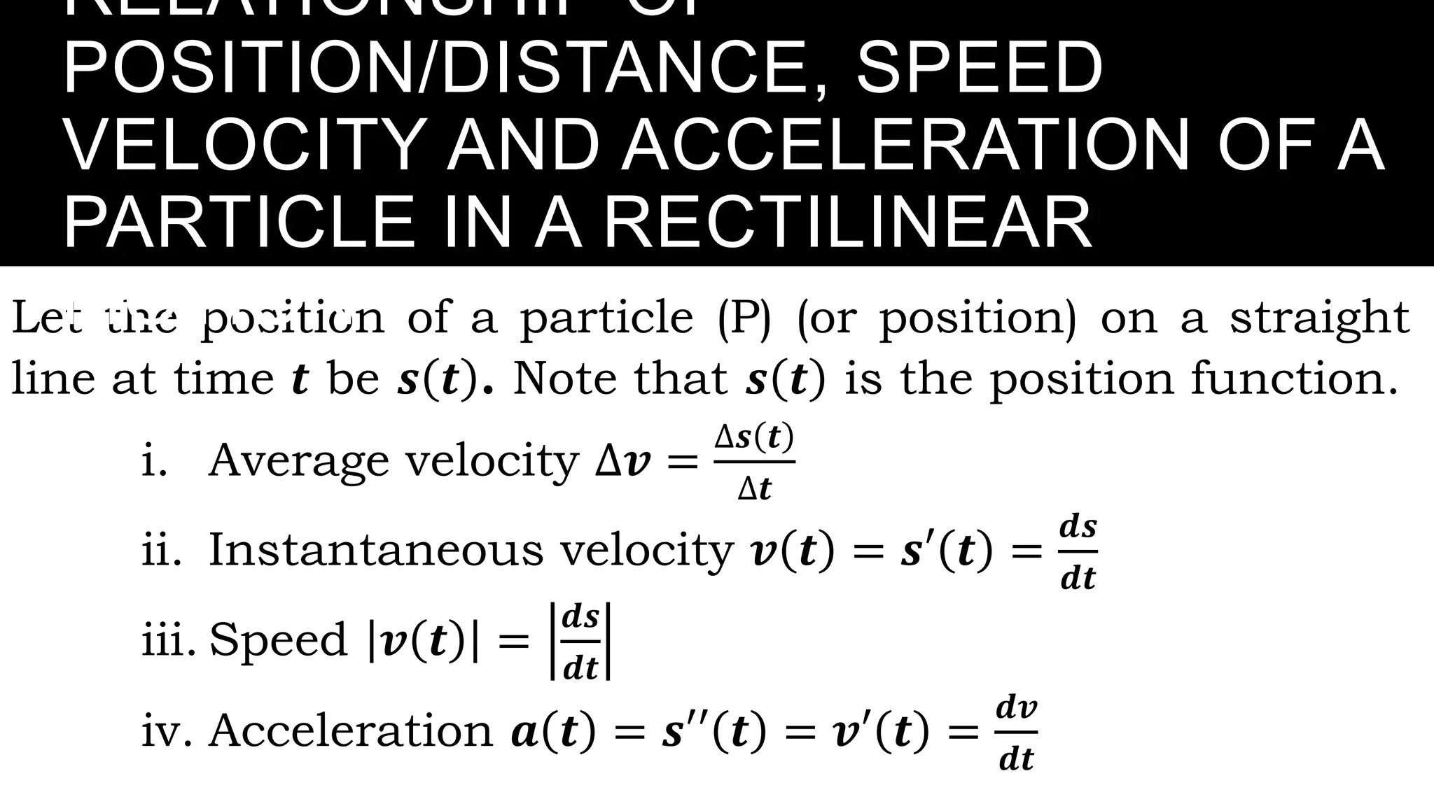 PPT-Rectilinear Motion.pptx